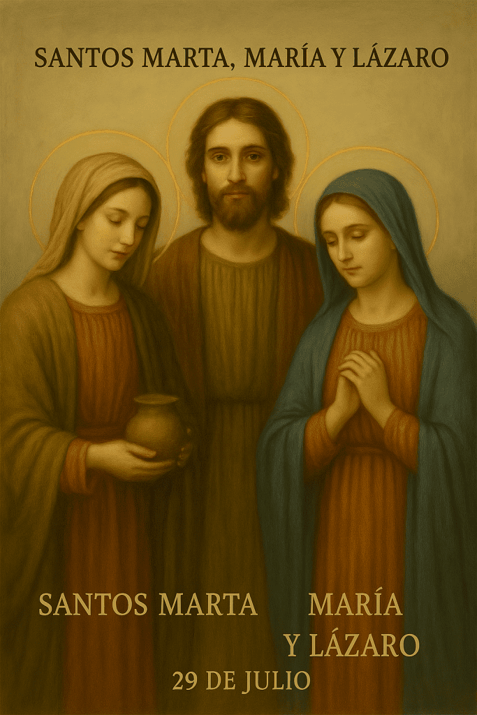 SANTOS MARTA, MARÍA Y LÁZARO Moniciones, Lecturas, Lunes 29 de Julio ...